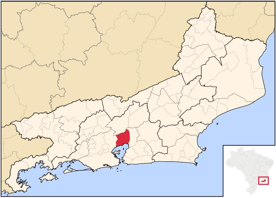 Magé mapa - mapa Magé (Zcela)